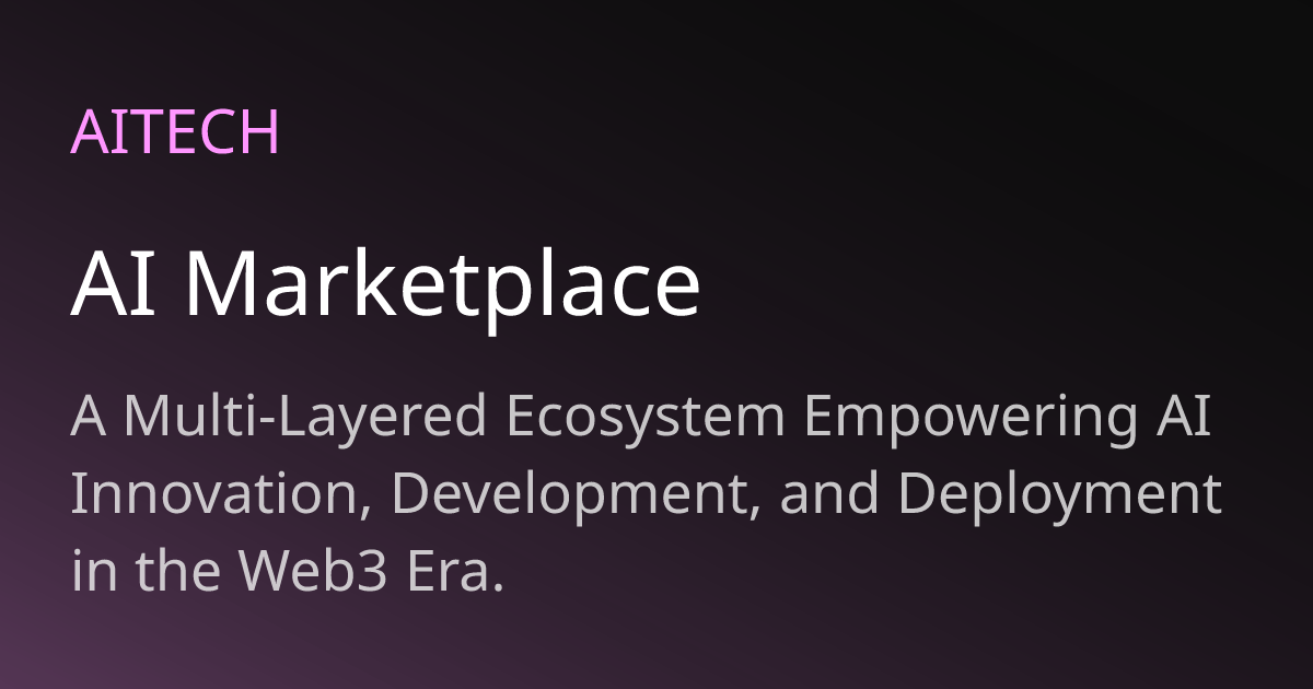 AI Marketplace